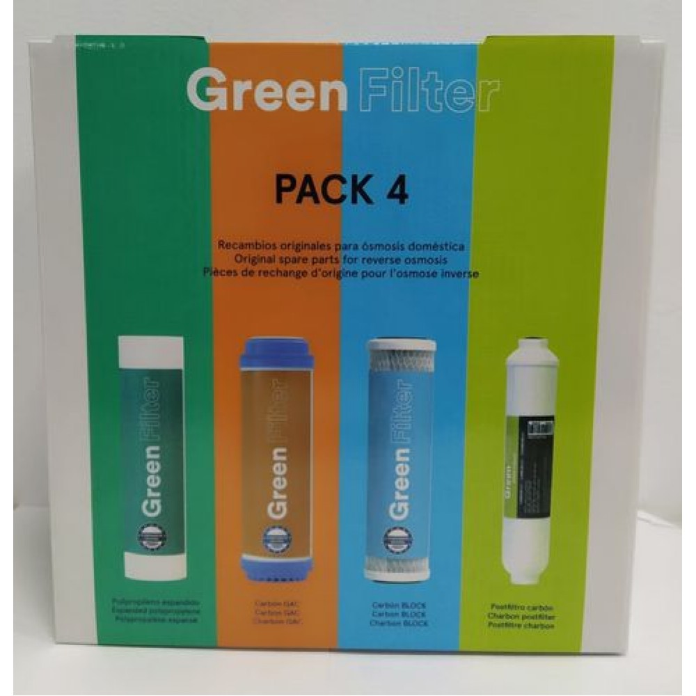 Filtros para Osmosis Pack 4 Green Filter | Aquafuerte